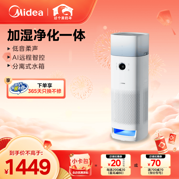 【美的KJ600F-LM1S】美的空气净化器,KJ600F-LM1S,官方报价_规格_参数_图片-美的商城